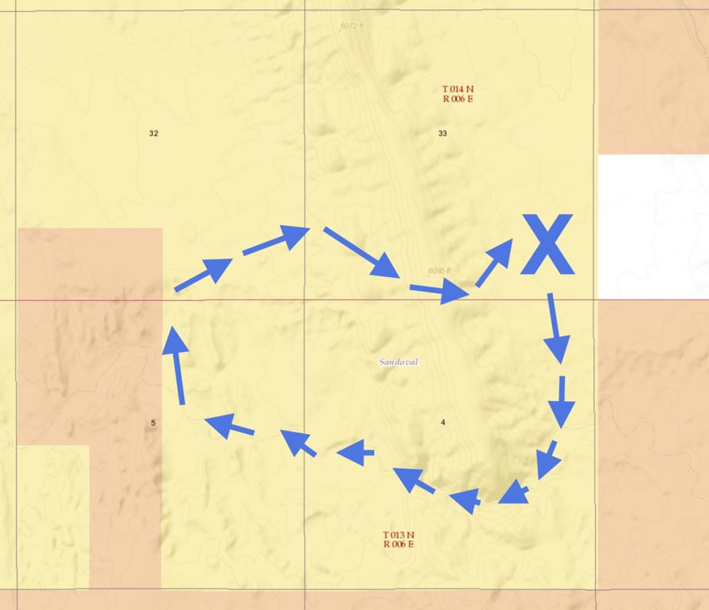 Ball Ranch route - Southwest Seminars